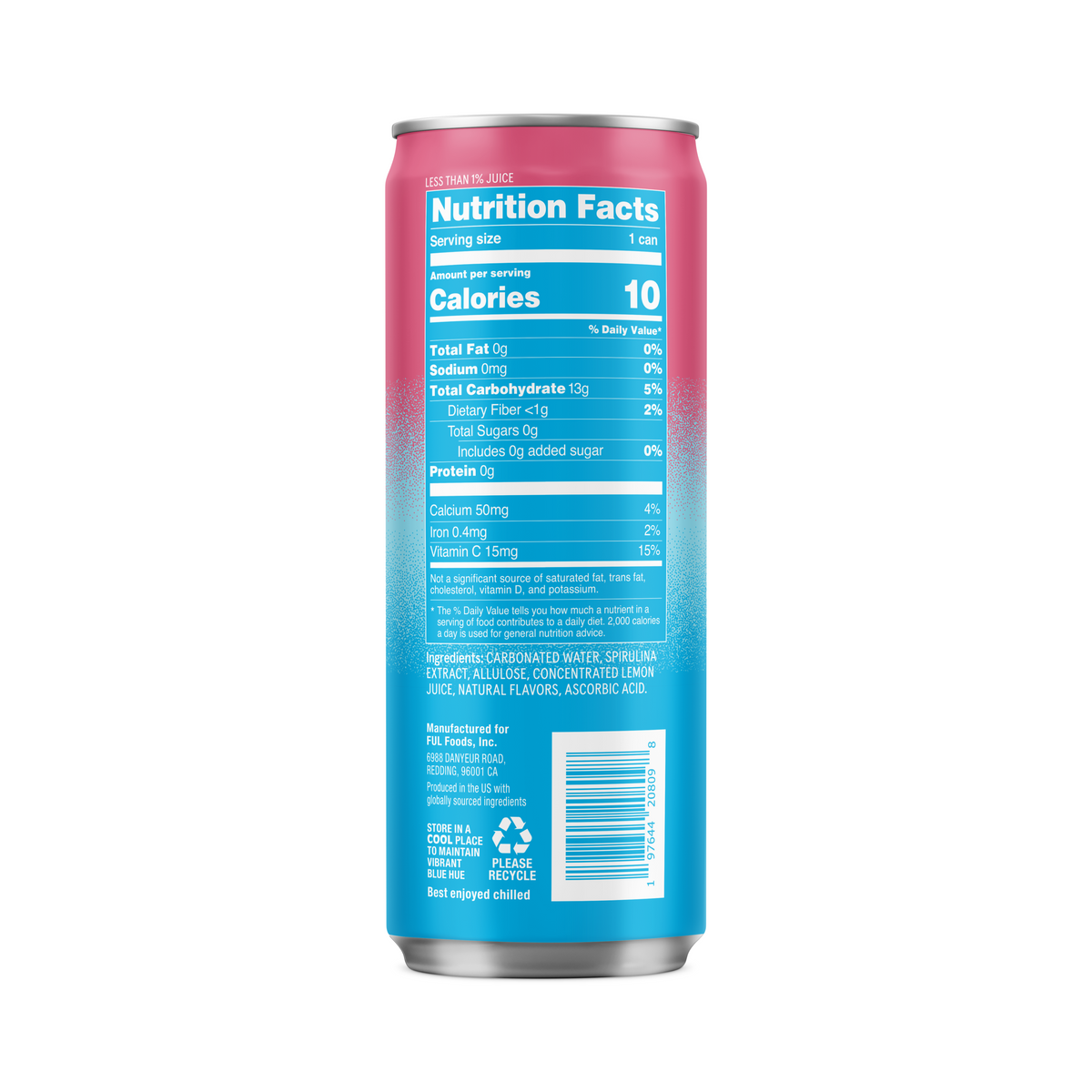 Raspberry Yuzu Spirulina BLUwater - 6pack – FUL Foods